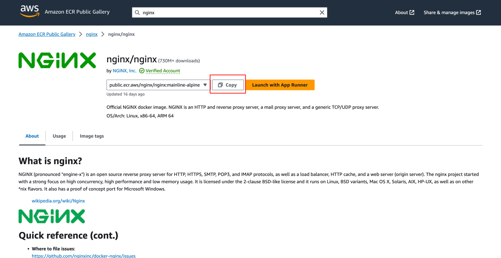 AWS App RunnerをECR Public Galleryでチュートリアルしてみた – Benjamin Inc.