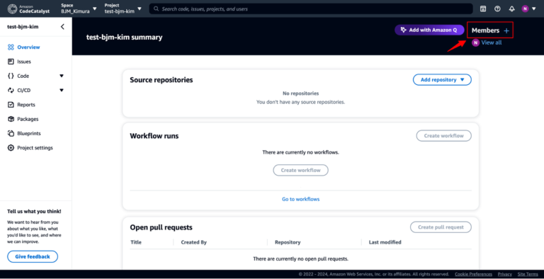 CodeCatalystとGitHubの違いを理解し、CodeCatalystでリポジトリの作成をしてみよう！ – Benjamin Inc.