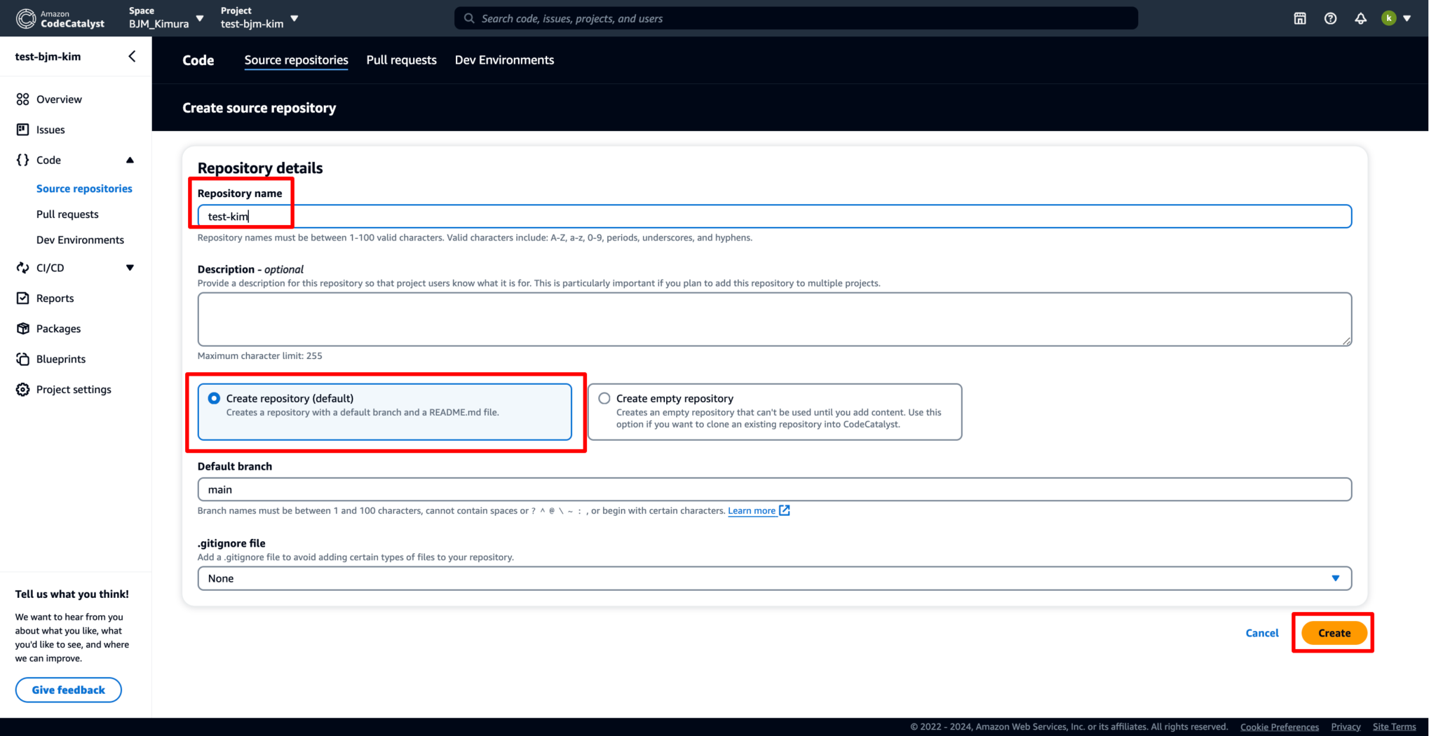 CodeCatalystとGitHubの違いを理解し、CodeCatalystでリポジトリの作成をしてみよう！ – Benjamin Inc.